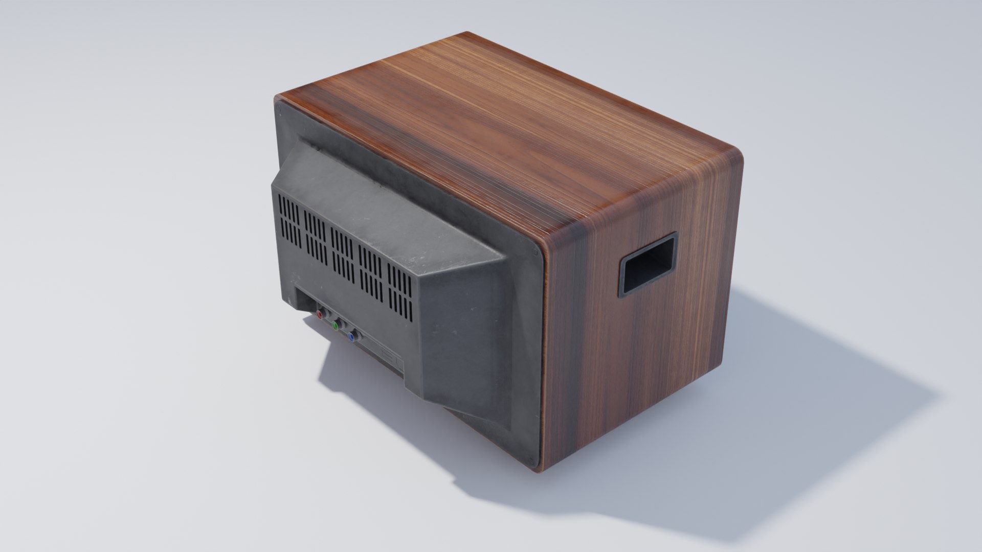 3D Retro Wooden TV Unit 4K Model - TurboSquid 1955405