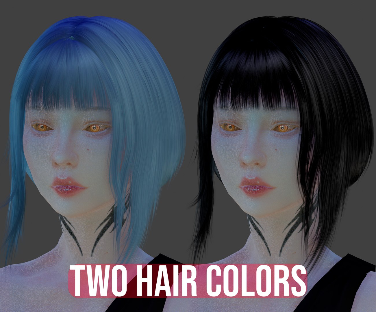 3D Cyberpunk Girl - Game Ready Model - TurboSquid 2081062