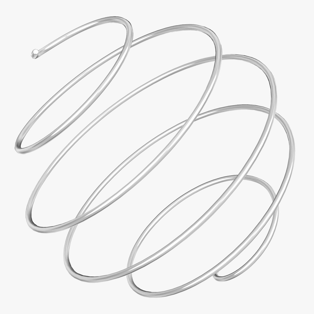 3d Model Of Metal Spiral