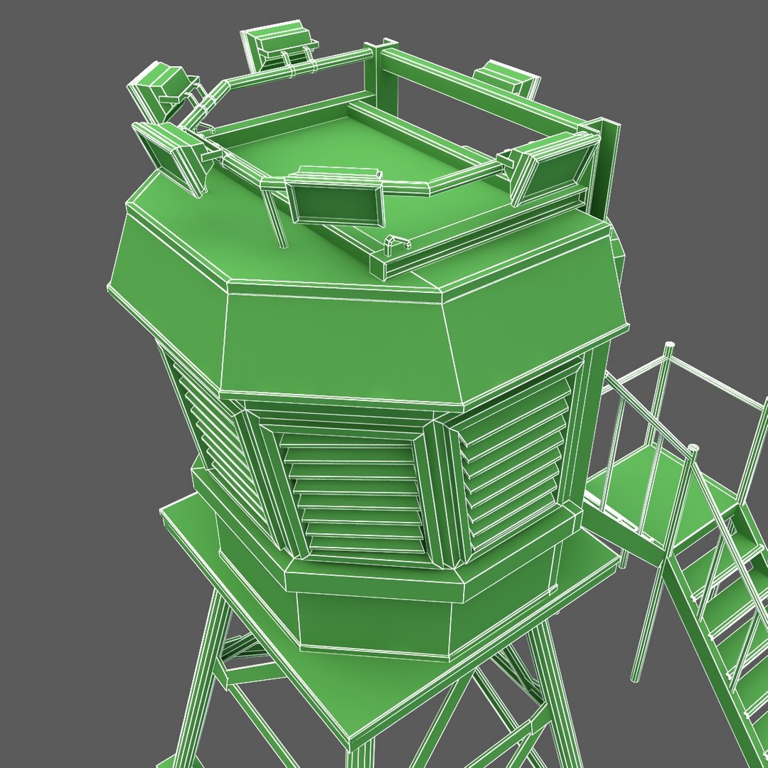 Ready Guard Tower 3d Model