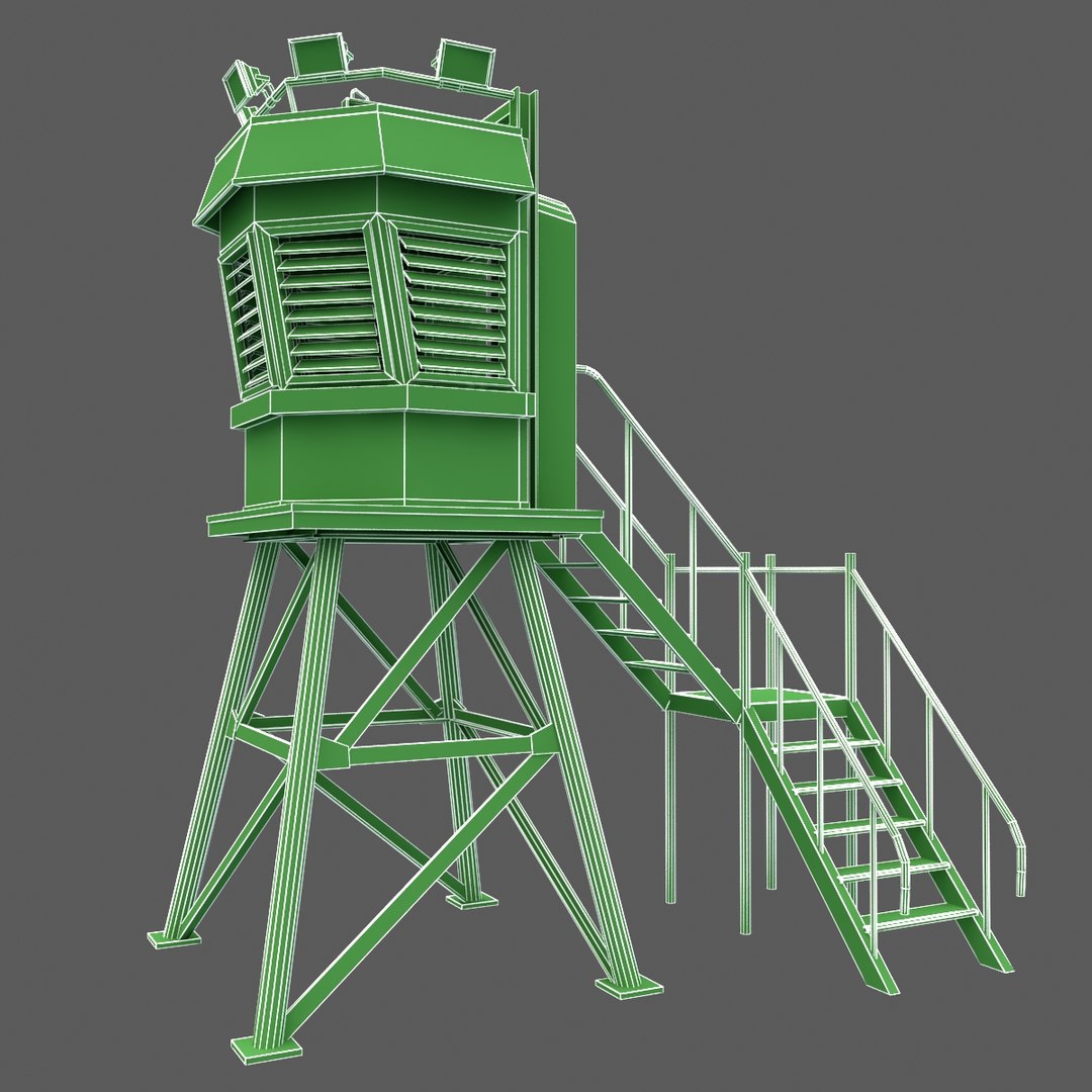 Ready Guard Tower 3d Model