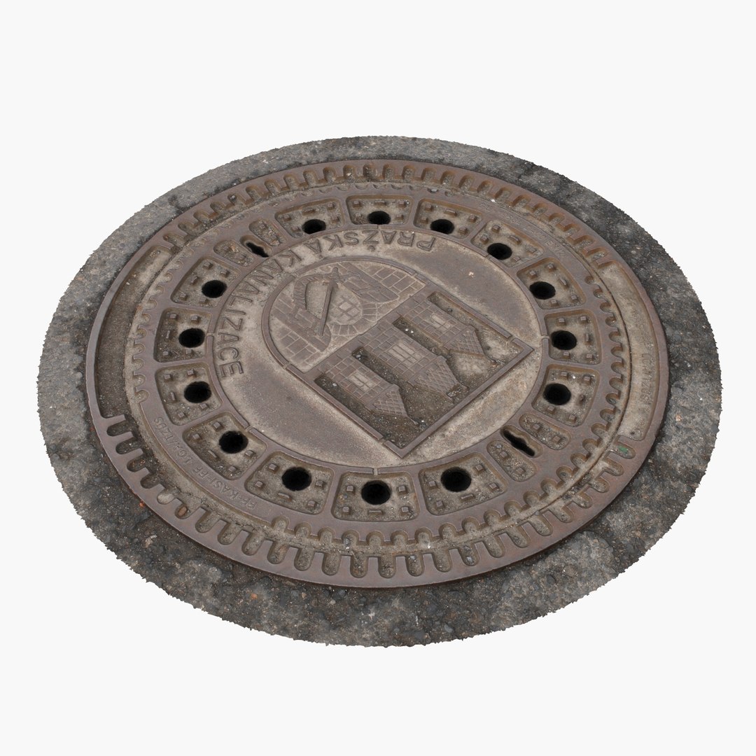3d Manhole Cover Model