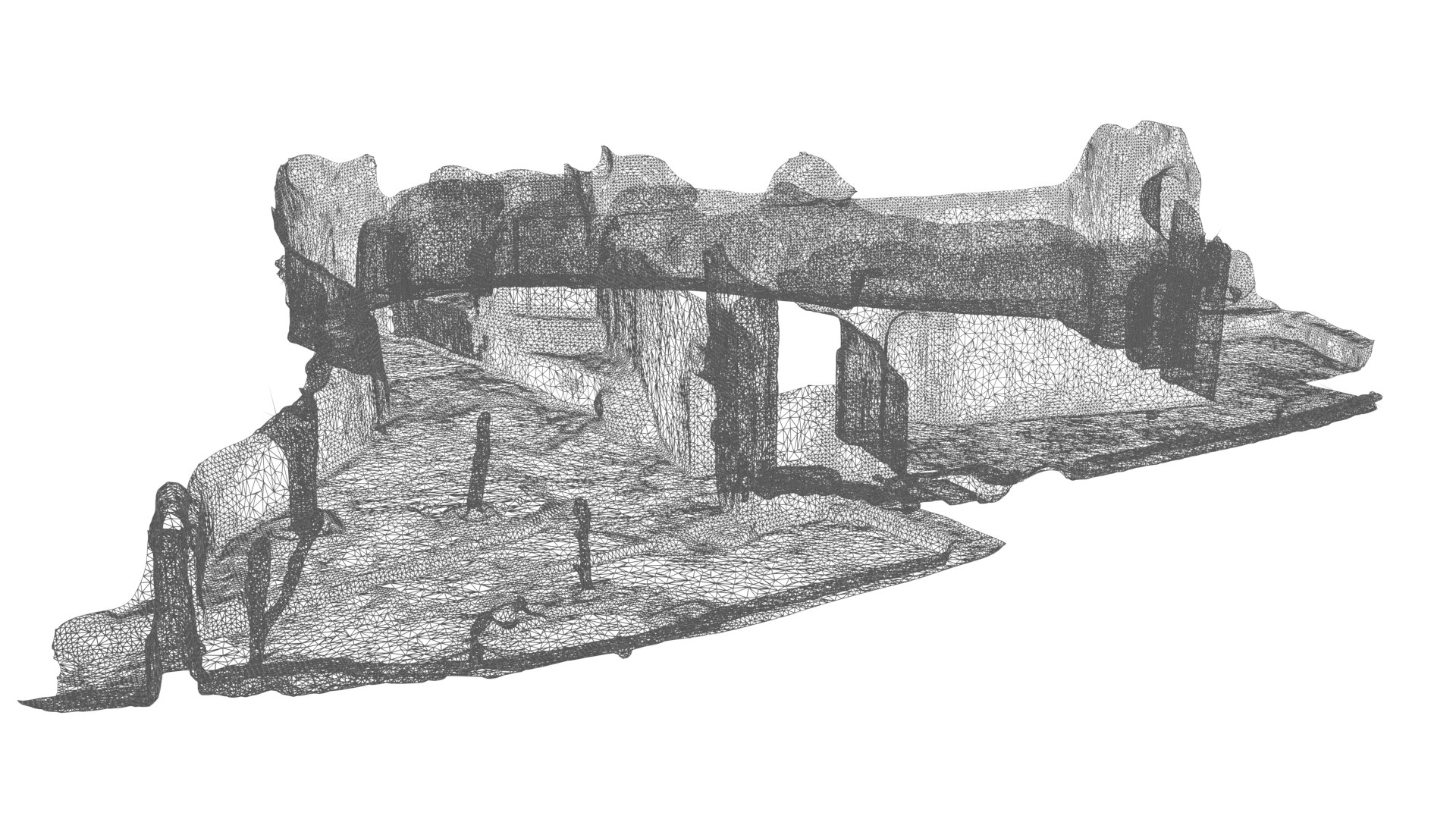 3D White Agia Irini Chruch Surroundings In Ios Cyclades Greece Model ...