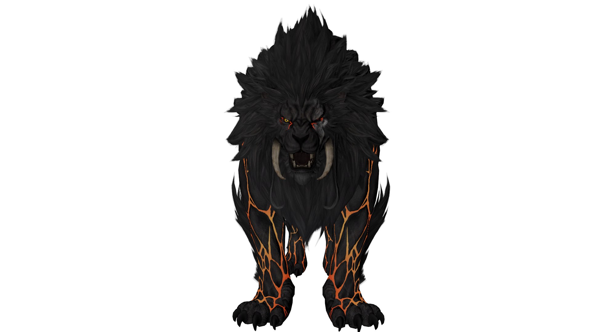 3D Model Infernal Lava Lion 3D Model - TurboSquid 2371790