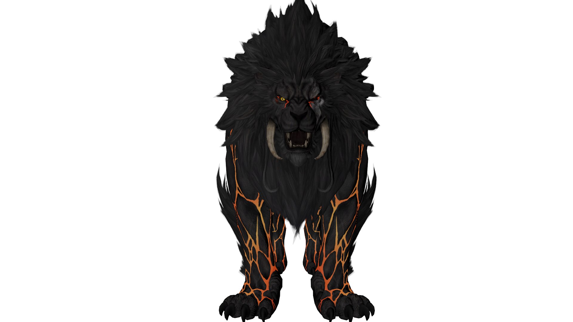 3D Model Infernal Lava Lion 3D Model - TurboSquid 2371790
