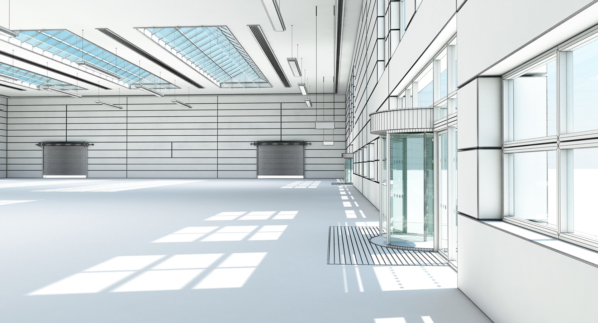 3d Large Interior Exterior 2 Model