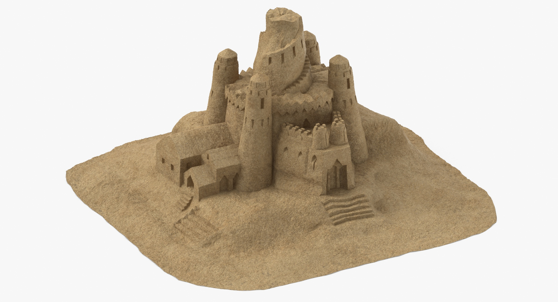 Sand Castle 02 3D Model - TurboSquid 1615803