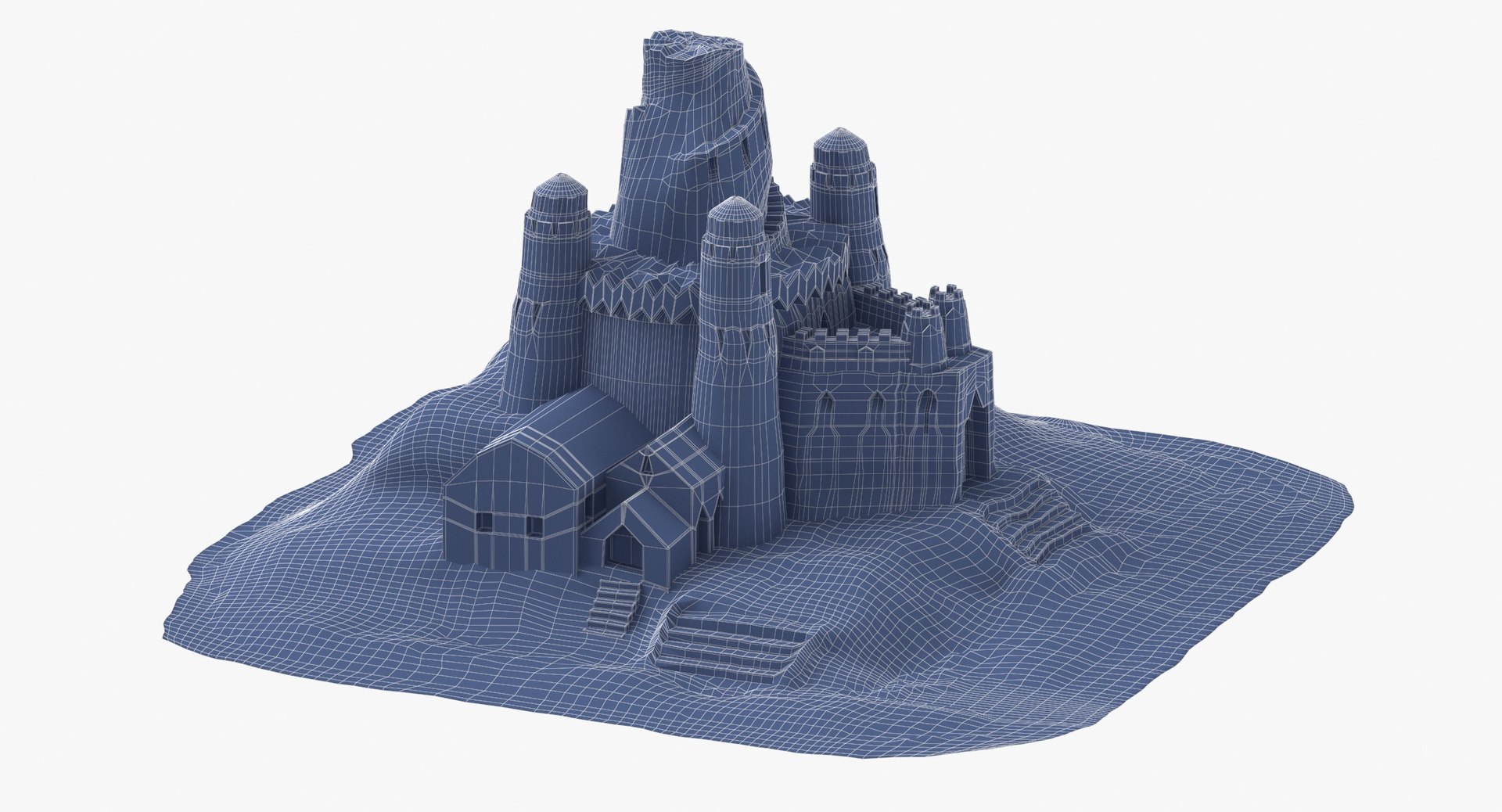 Sand Castle 02 3D Model - TurboSquid 1615803