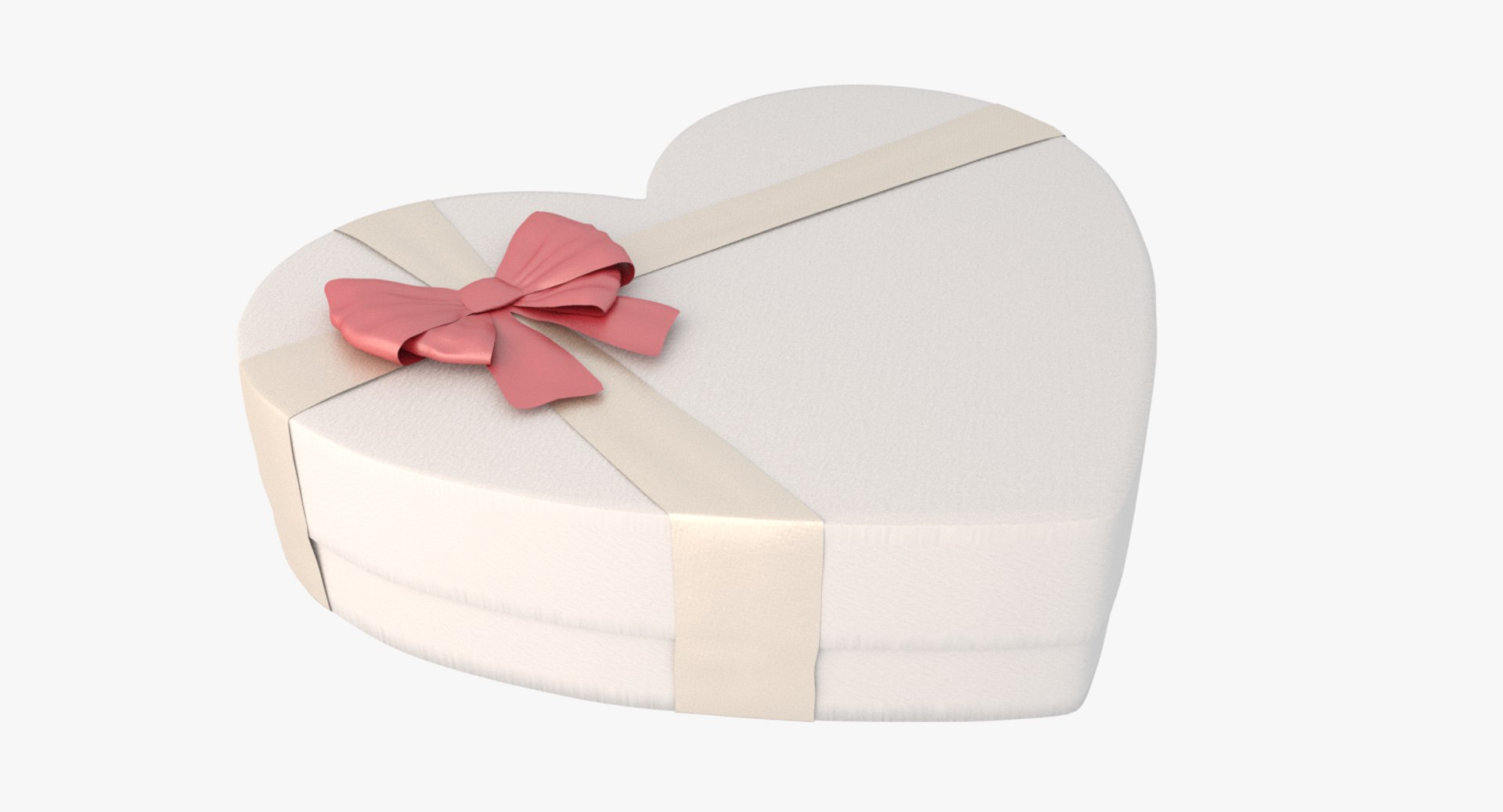 3D Gift Box Heart - TurboSquid 1236243