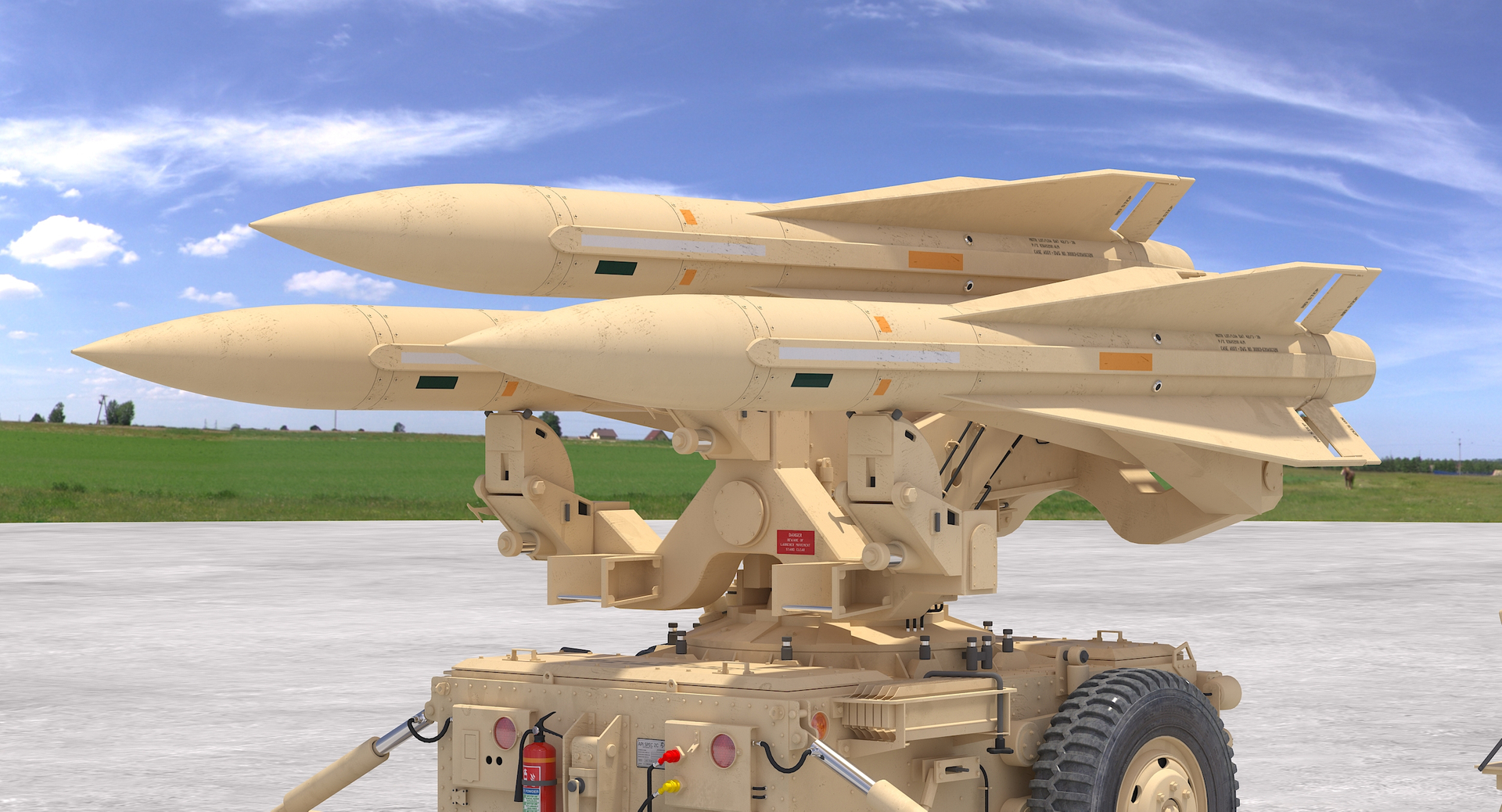 Mim-23 hawk desert color 3D model - TurboSquid 1236899