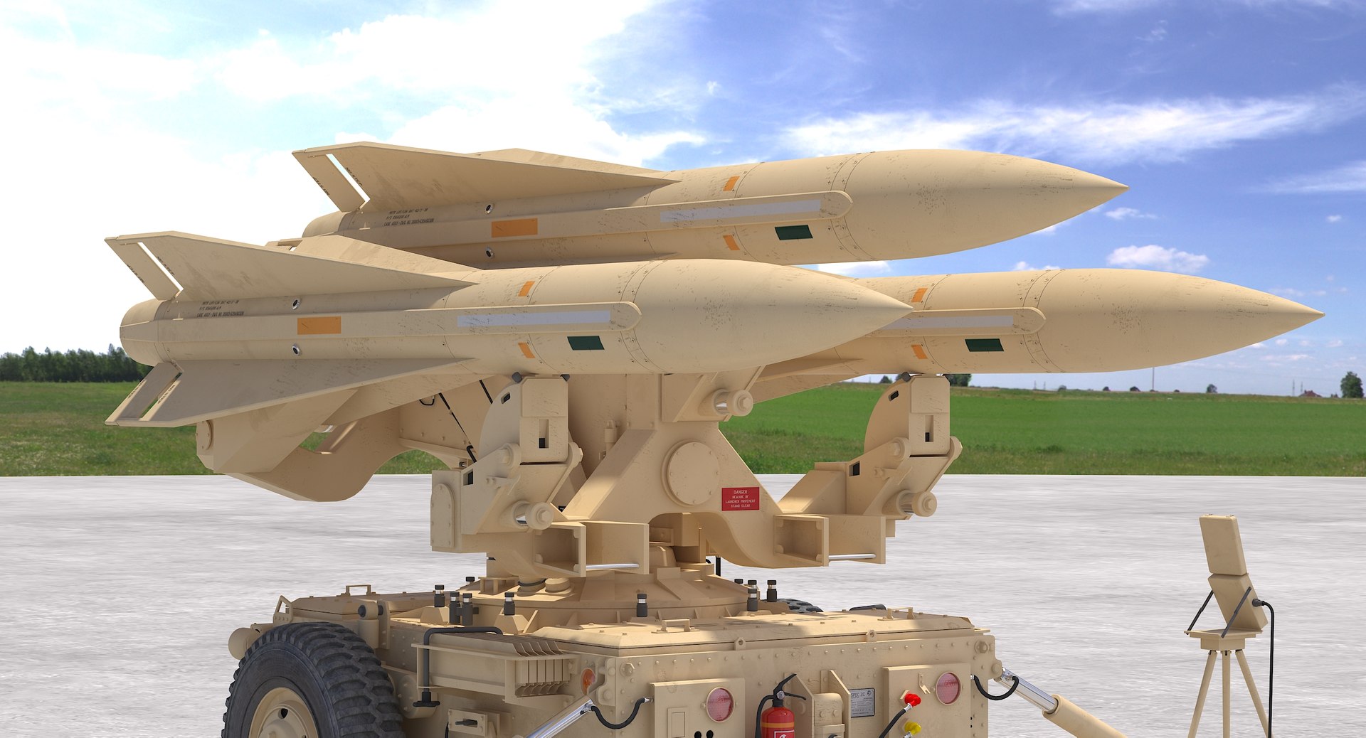 Mim-23 hawk desert color 3D model - TurboSquid 1236899