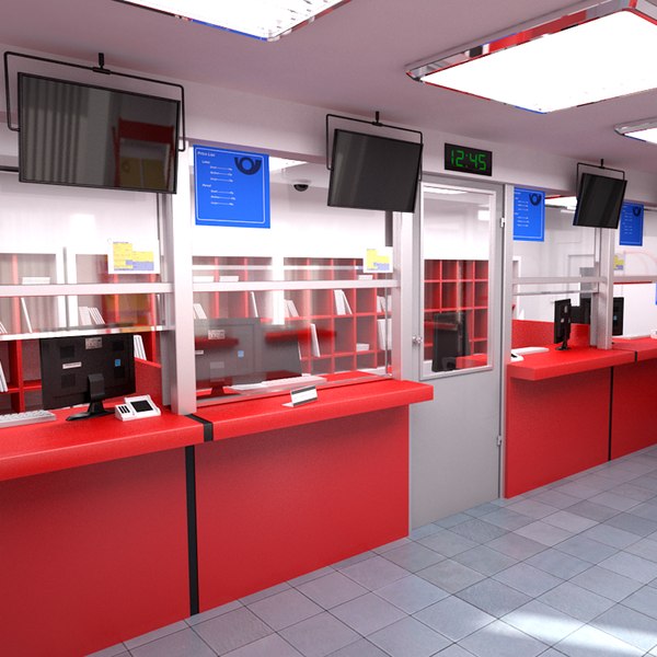 Post Office 3D model - TurboSquid 1885483