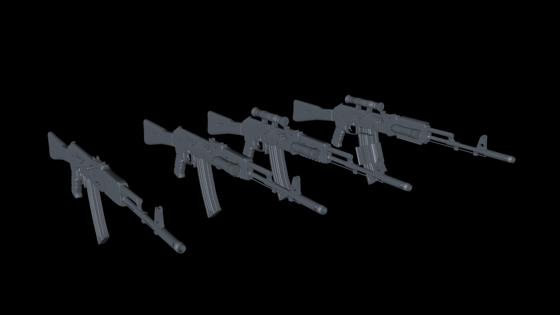 Ak47 3D Model - TurboSquid 1112833