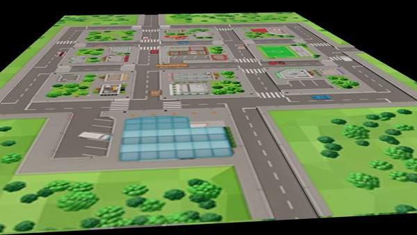 modelo 3d CARTOON CARPET CITY gratis - TurboSquid 1980798
