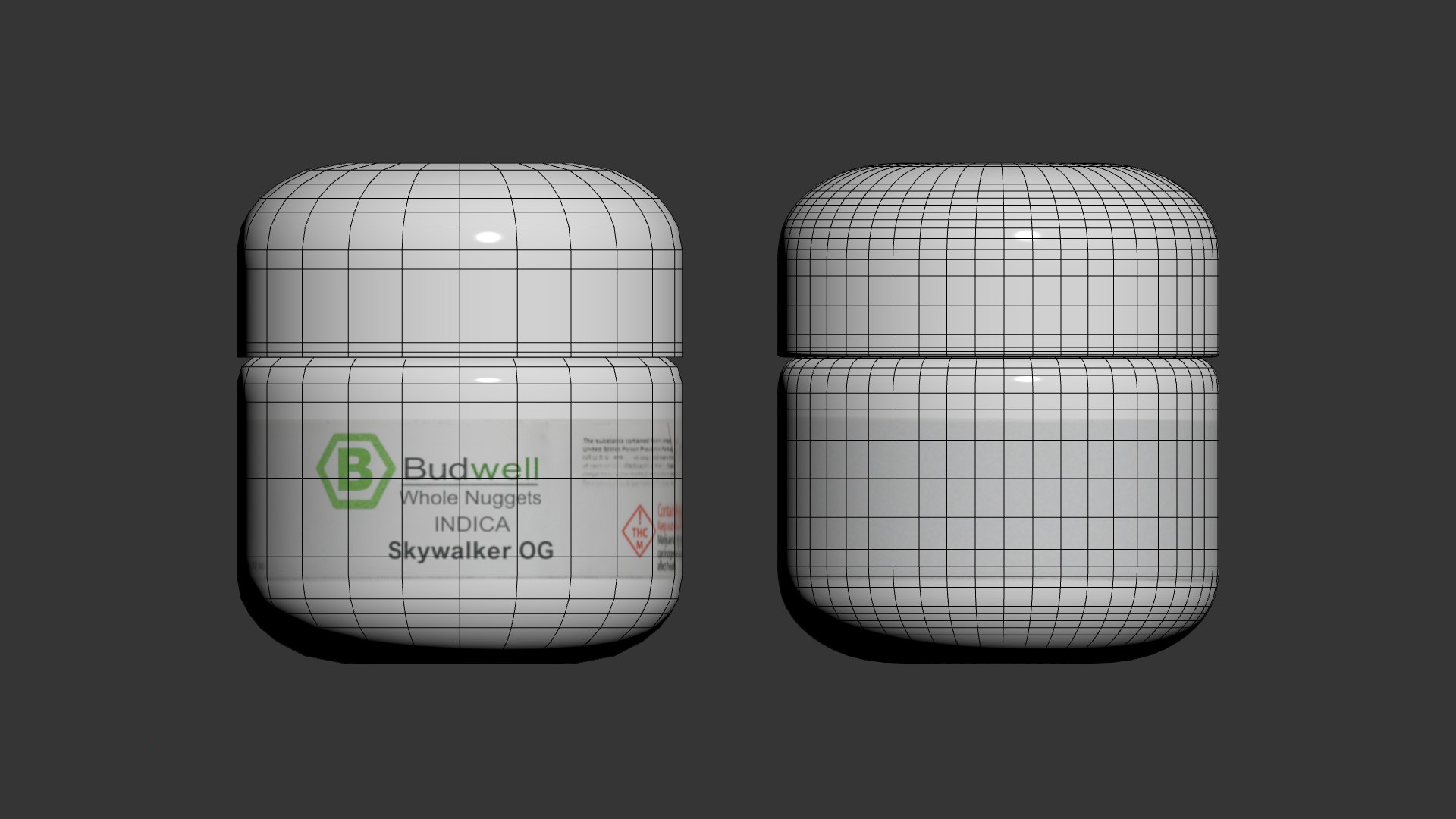 3D Jar Cannabis Model - TurboSquid 1683397