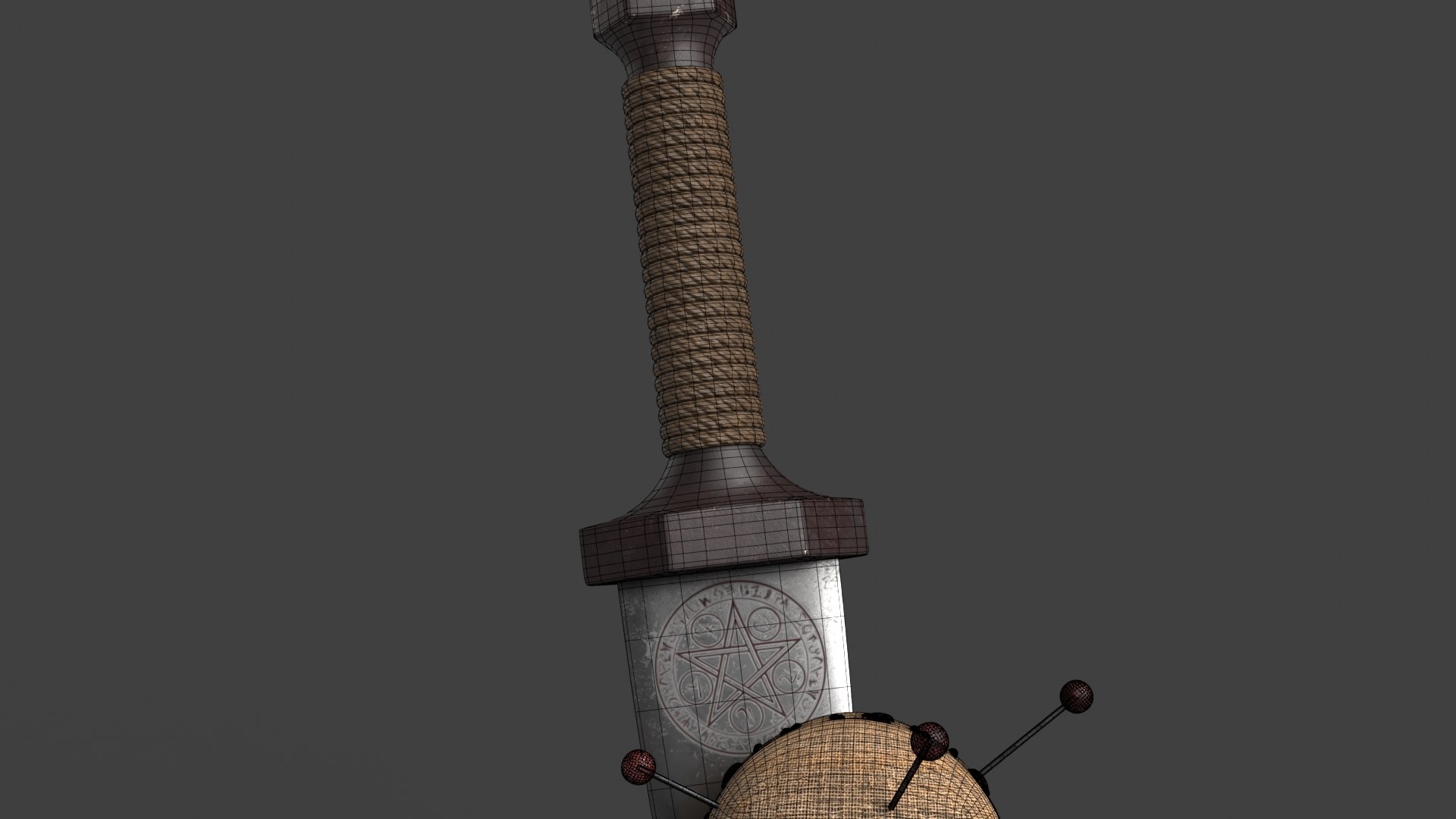 3D Voodoo doll with a Knife model - TurboSquid 1797101