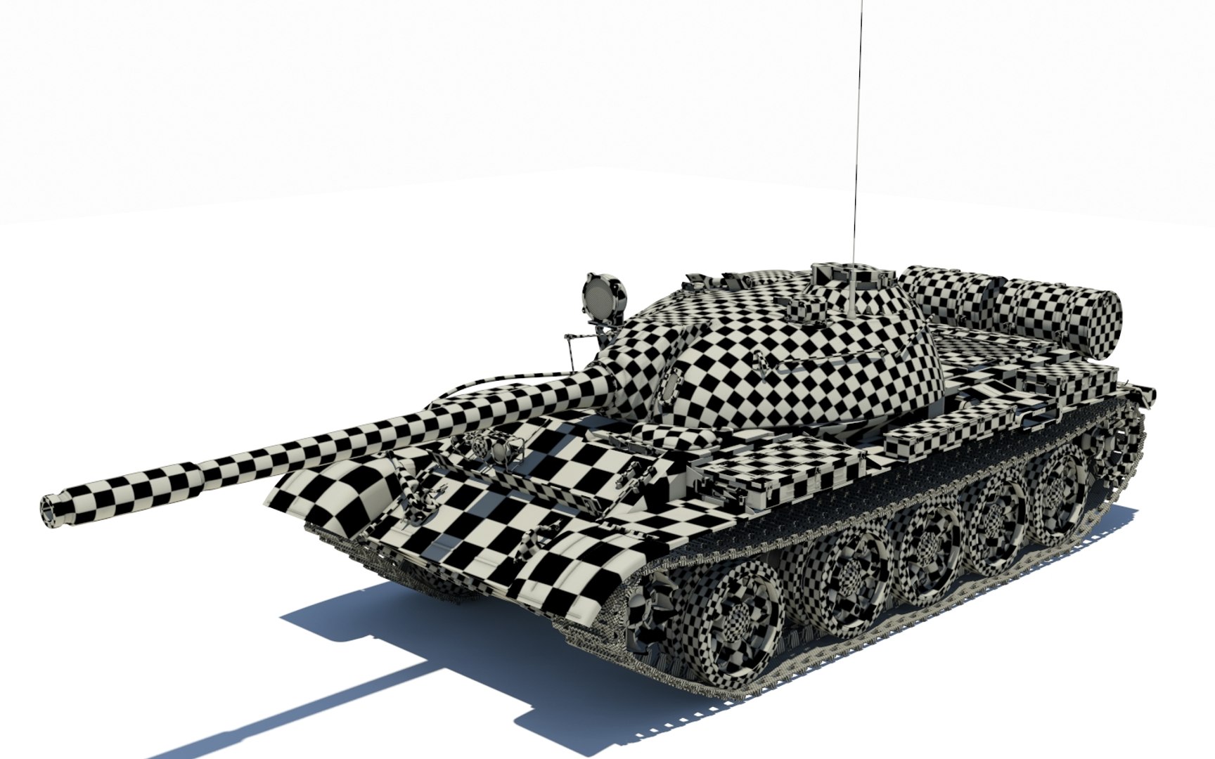 3ds Max Tank T-55