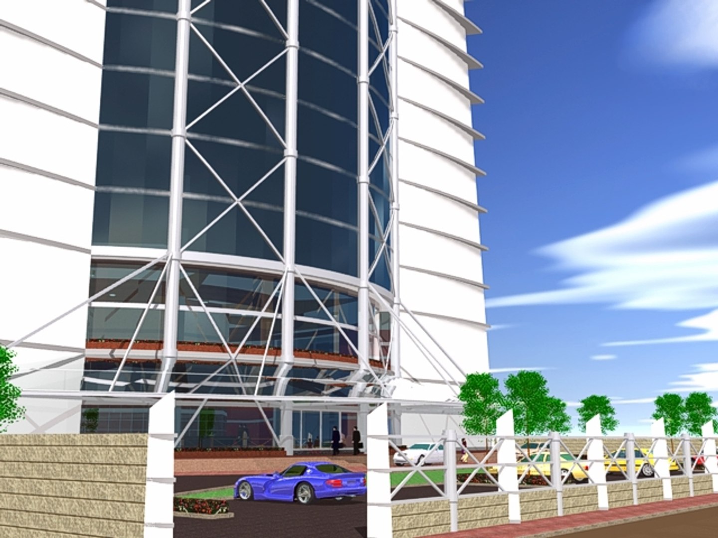 3d Model Office Complex