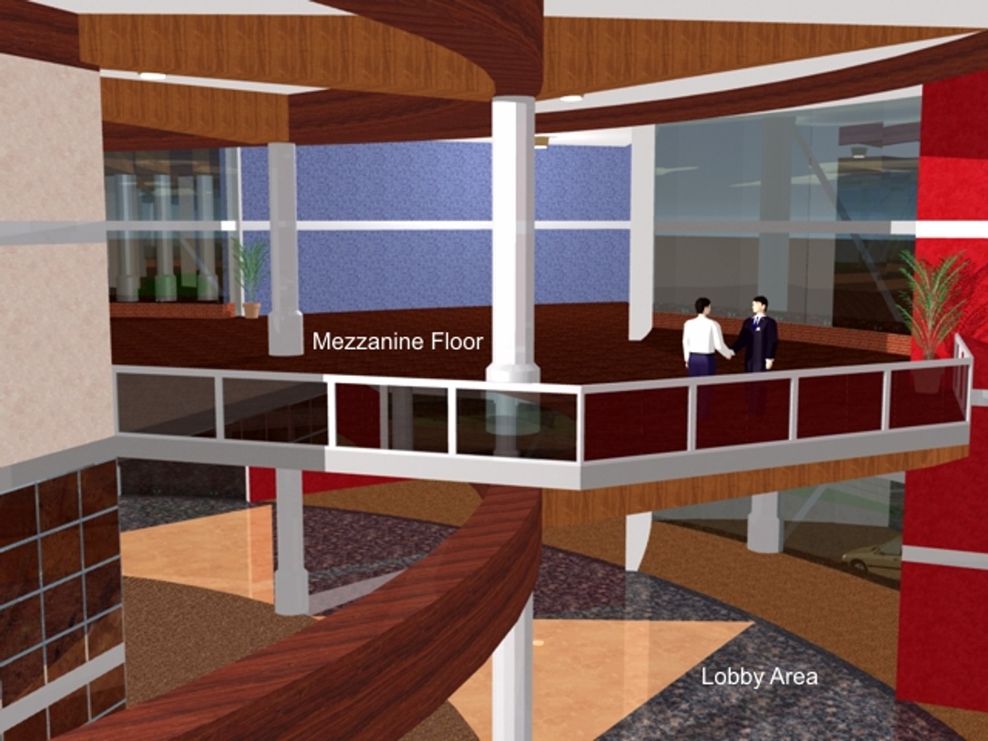 3d Model Office Complex