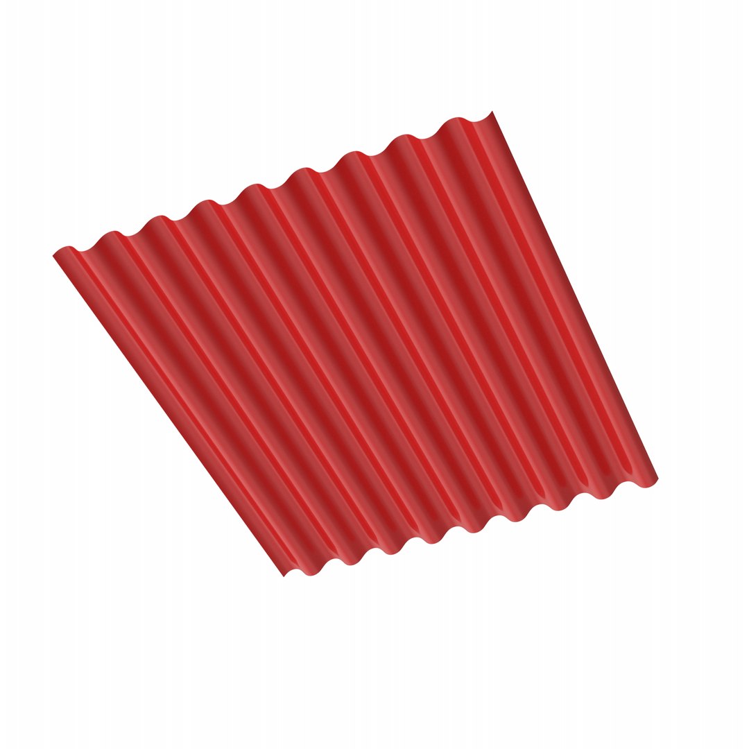 3D Red Roof Tile - TurboSquid 2088433