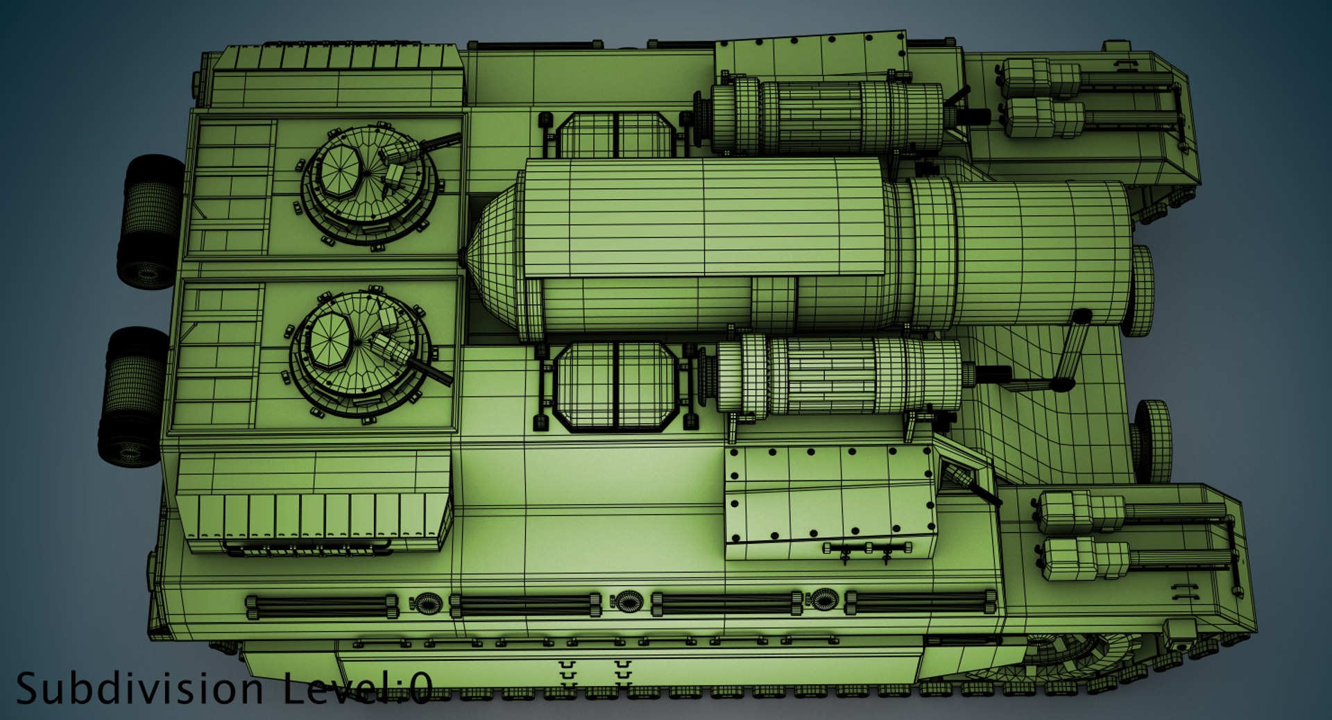 3d model tank concept