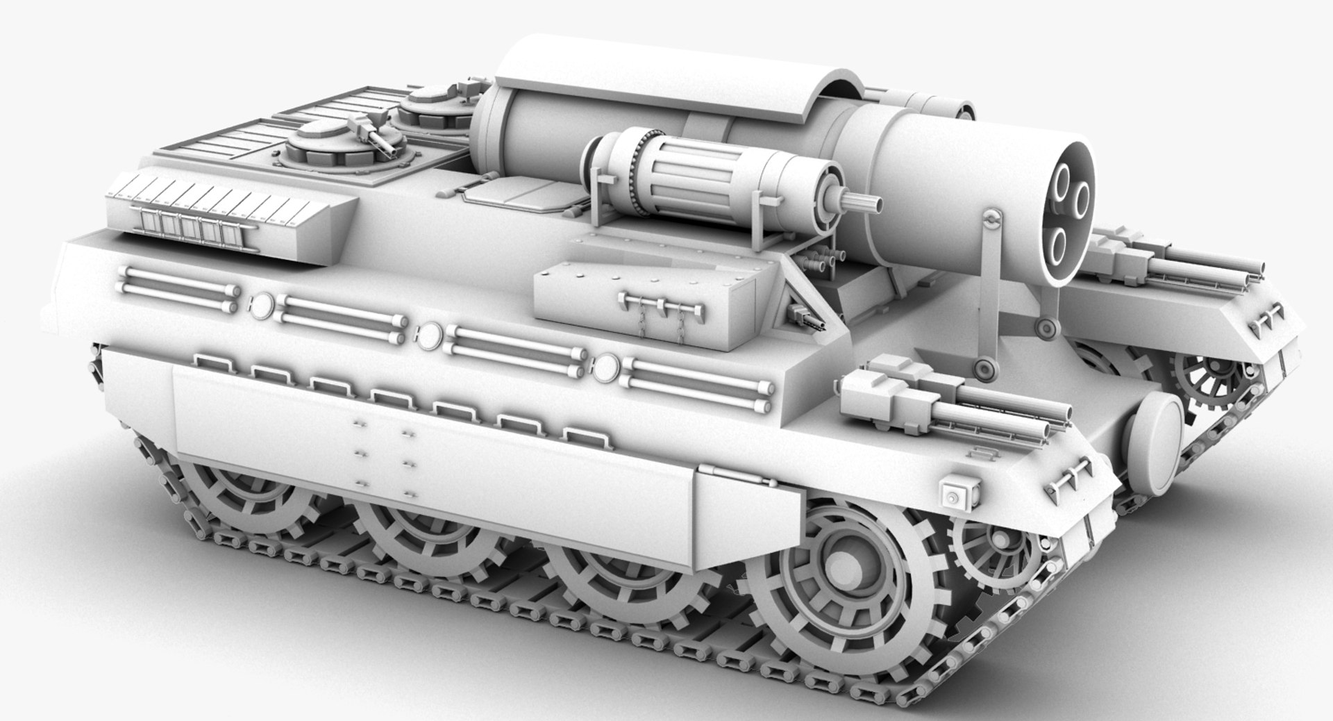 3d model tank concept