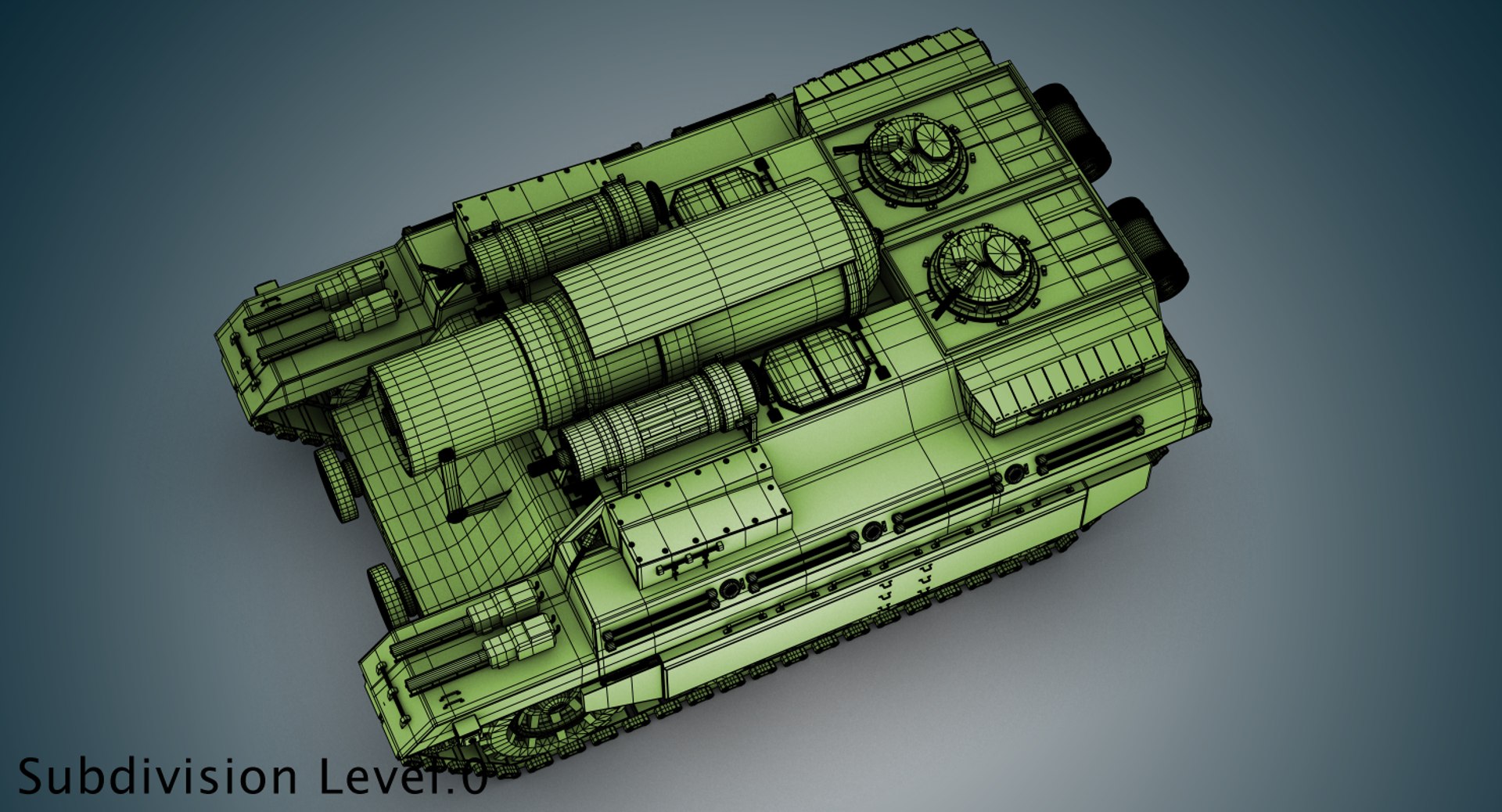 3d model tank concept