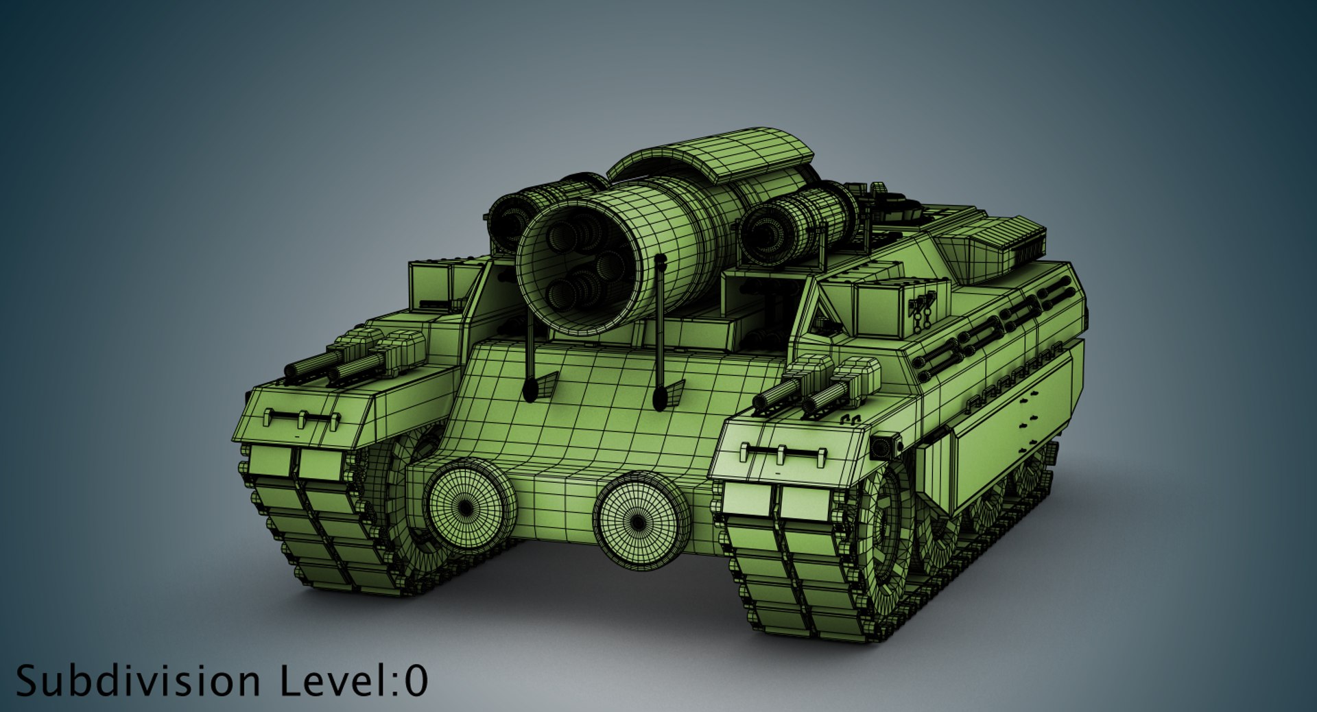 3d model tank concept