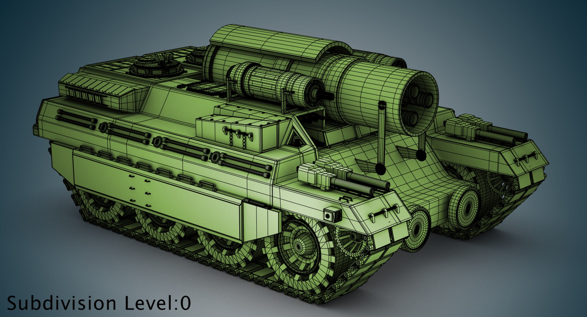 3d model tank concept