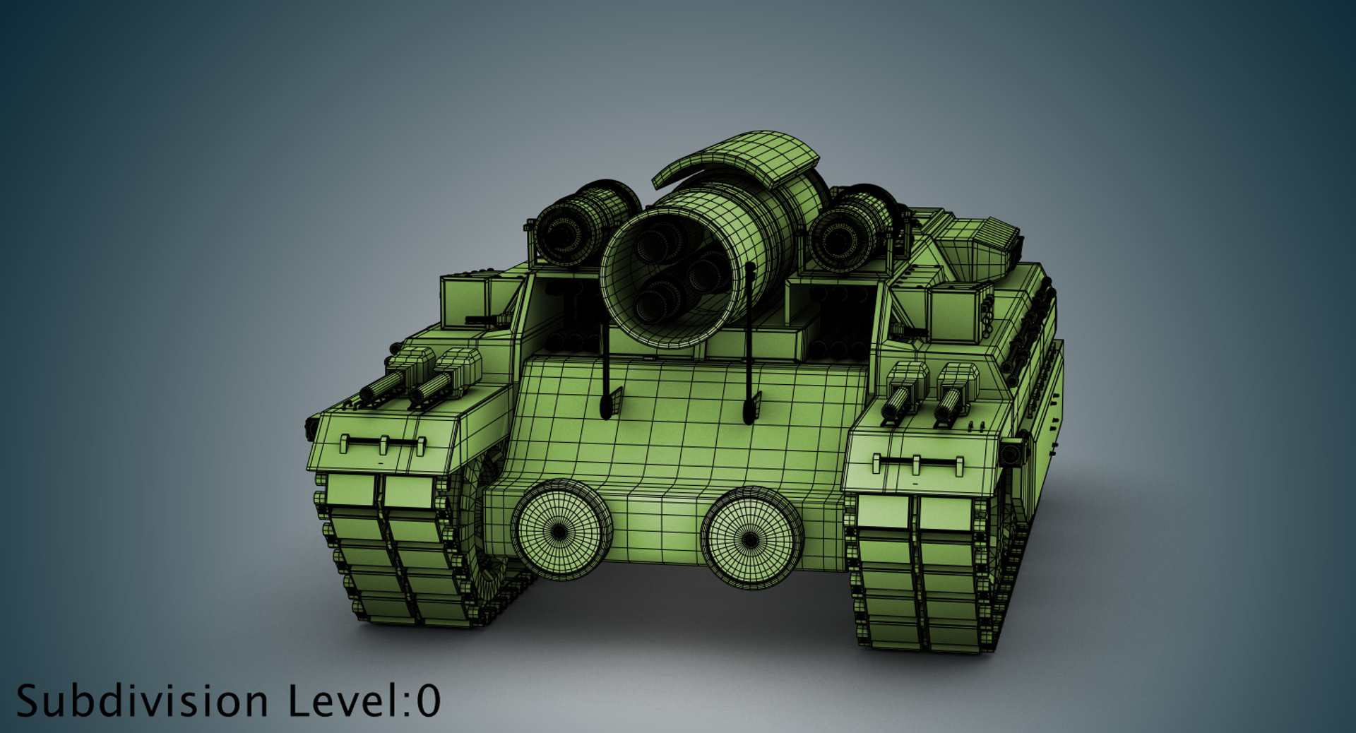 3d model tank concept