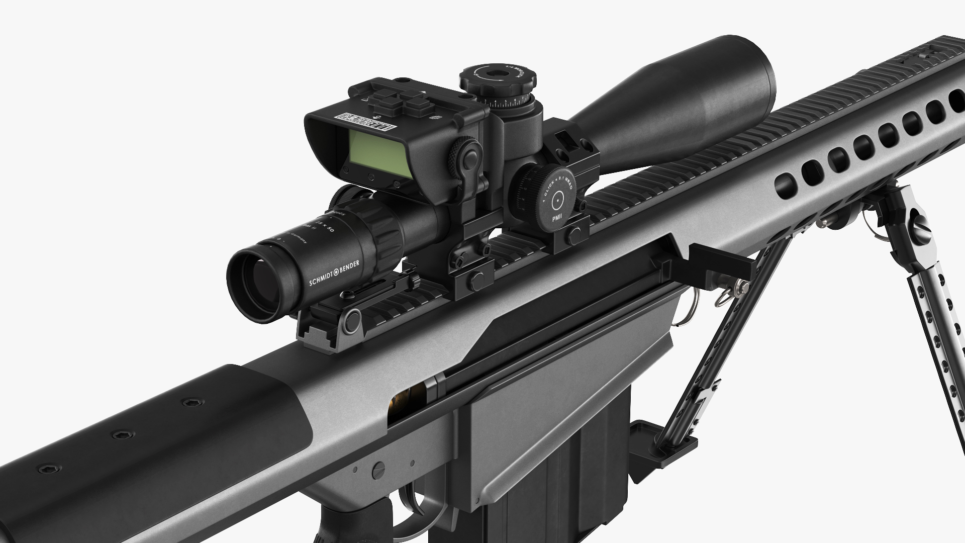 Karabin snajperski Barrett M107A1 Model 3D - TurboSquid 1876261