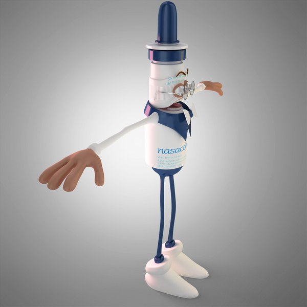 3d model bottle man cartoon