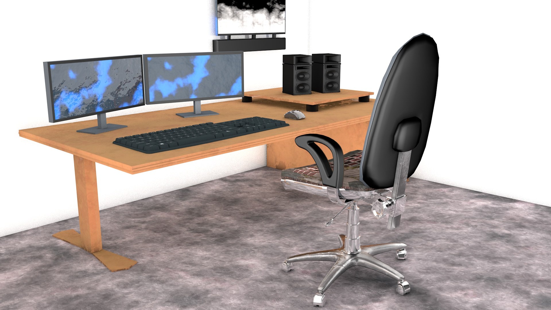 3D Computer Table - TurboSquid 2356360