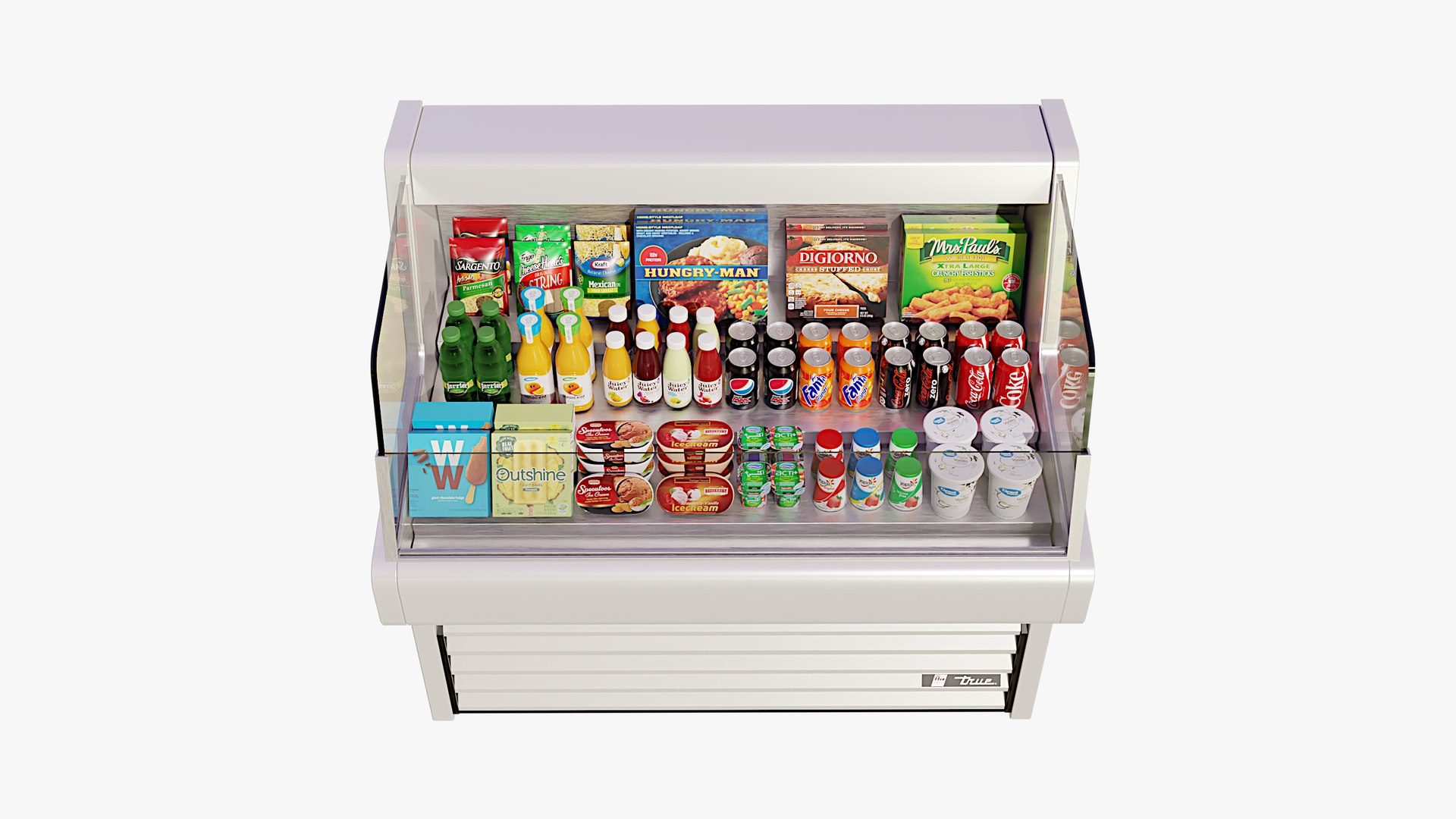 3D Model True THAC Air Curtain Merchandiser - TurboSquid 1913863