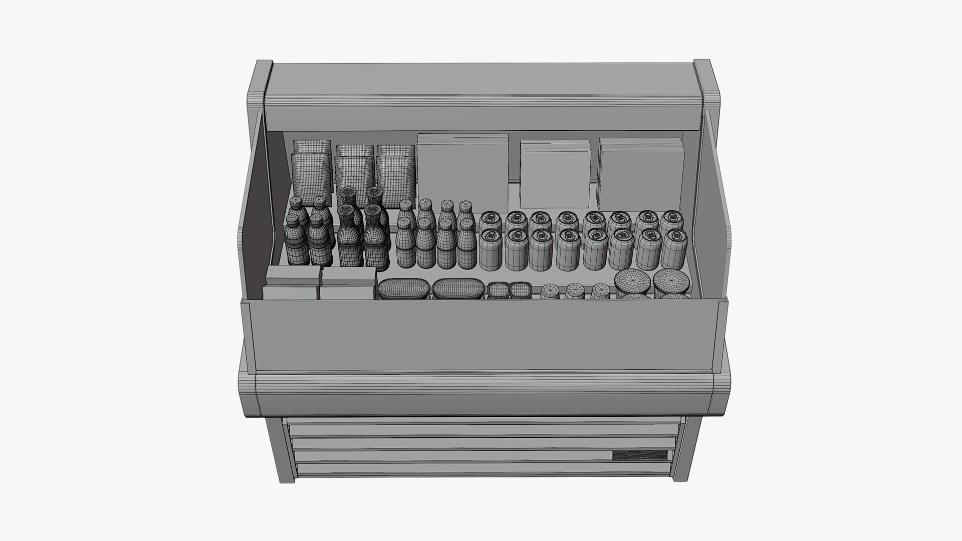 3D Model True THAC Air Curtain Merchandiser - TurboSquid 1913863