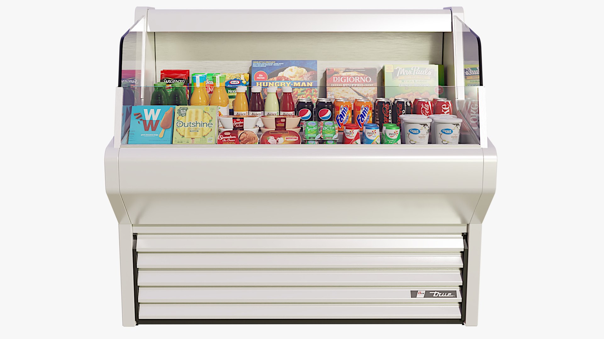 3D Model True THAC Air Curtain Merchandiser - TurboSquid 1913863