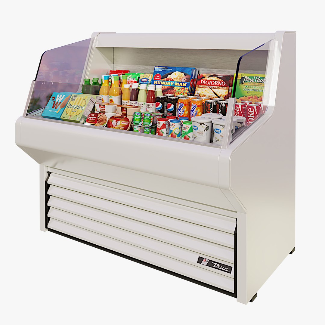 3D Model True THAC Air Curtain Merchandiser - TurboSquid 1913863