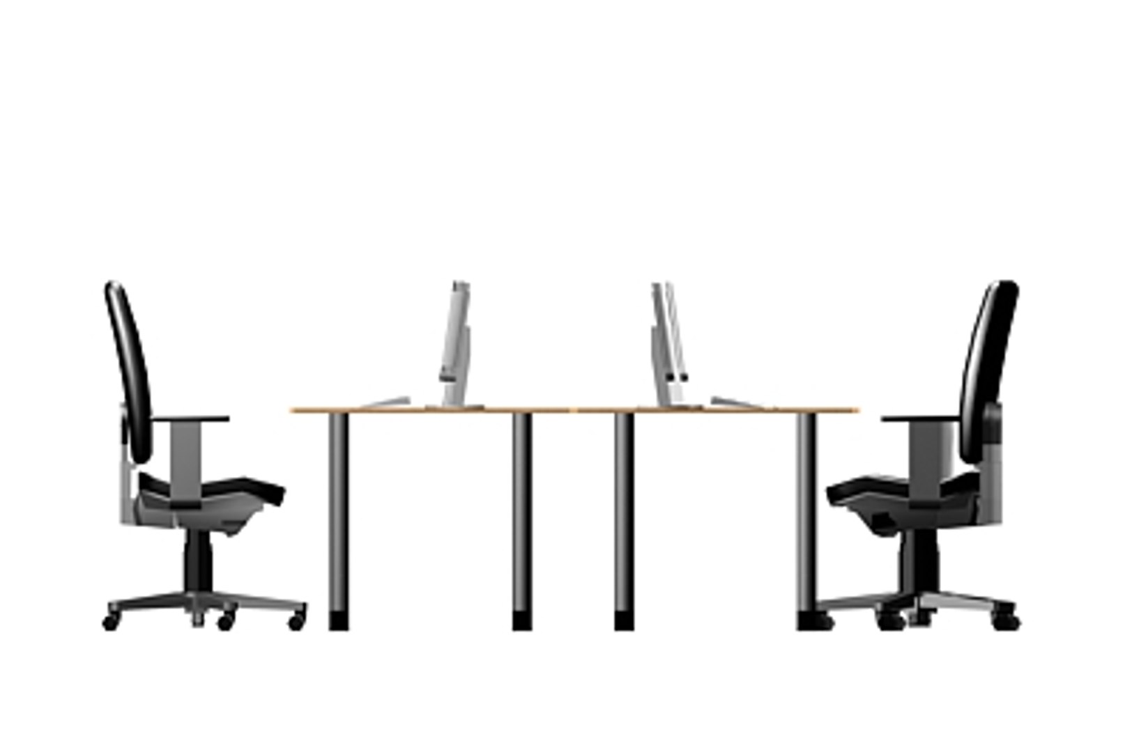 Meeting Training Table Chairs 3d Model