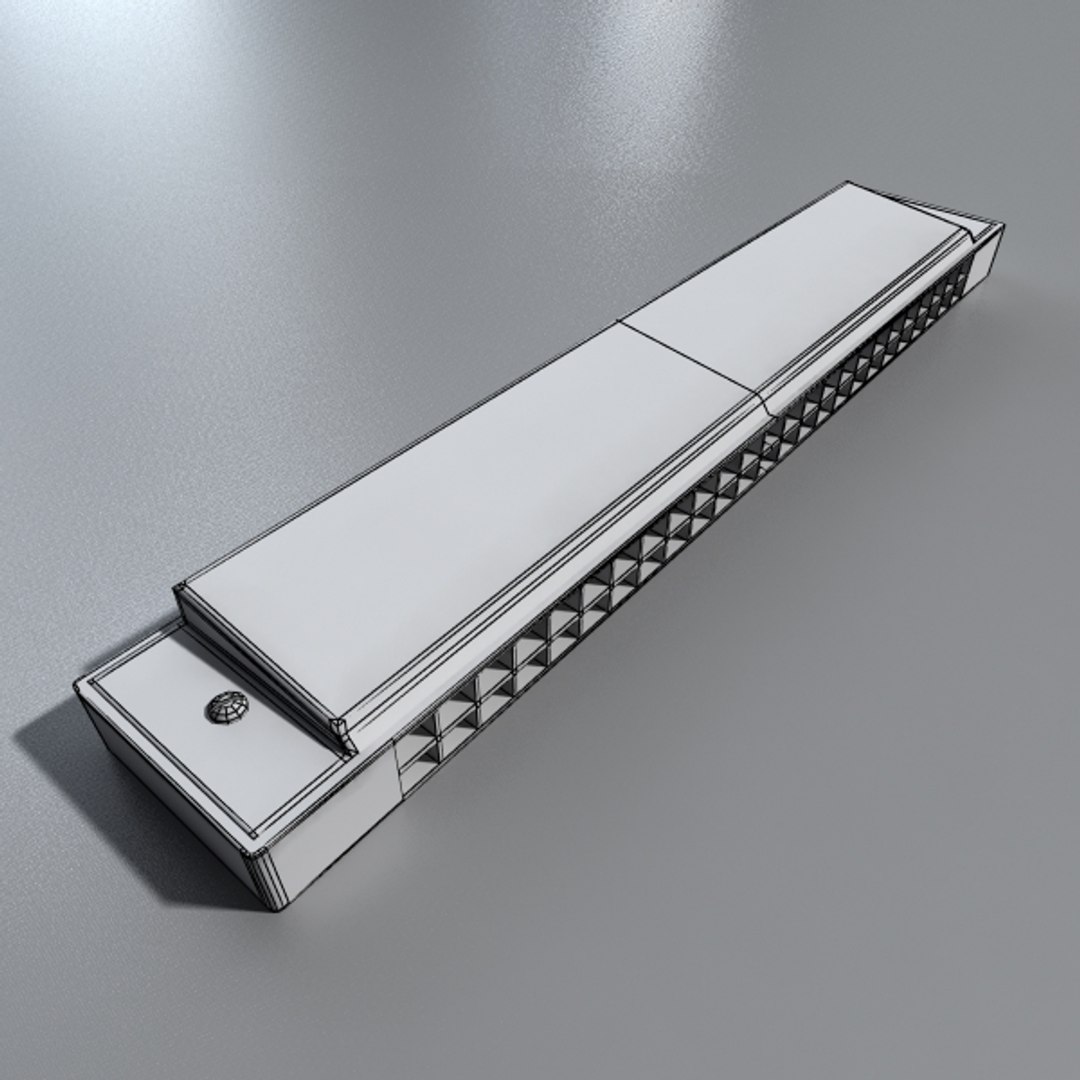 tremolo harmonica 3d model