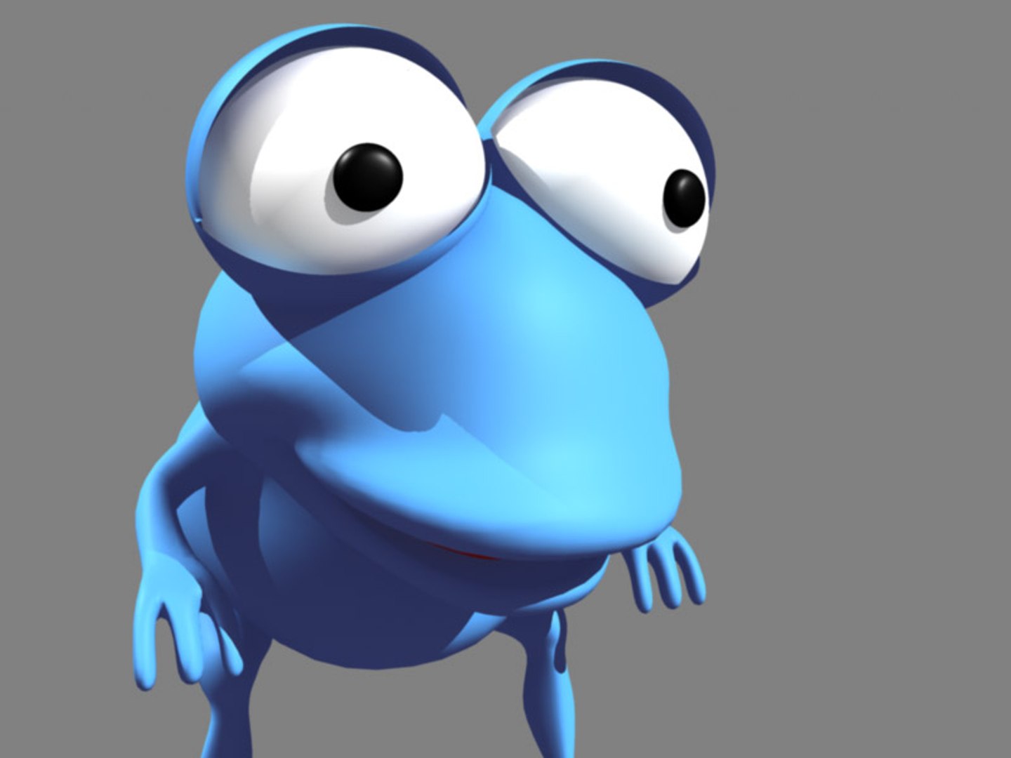 3d Frog Character Model