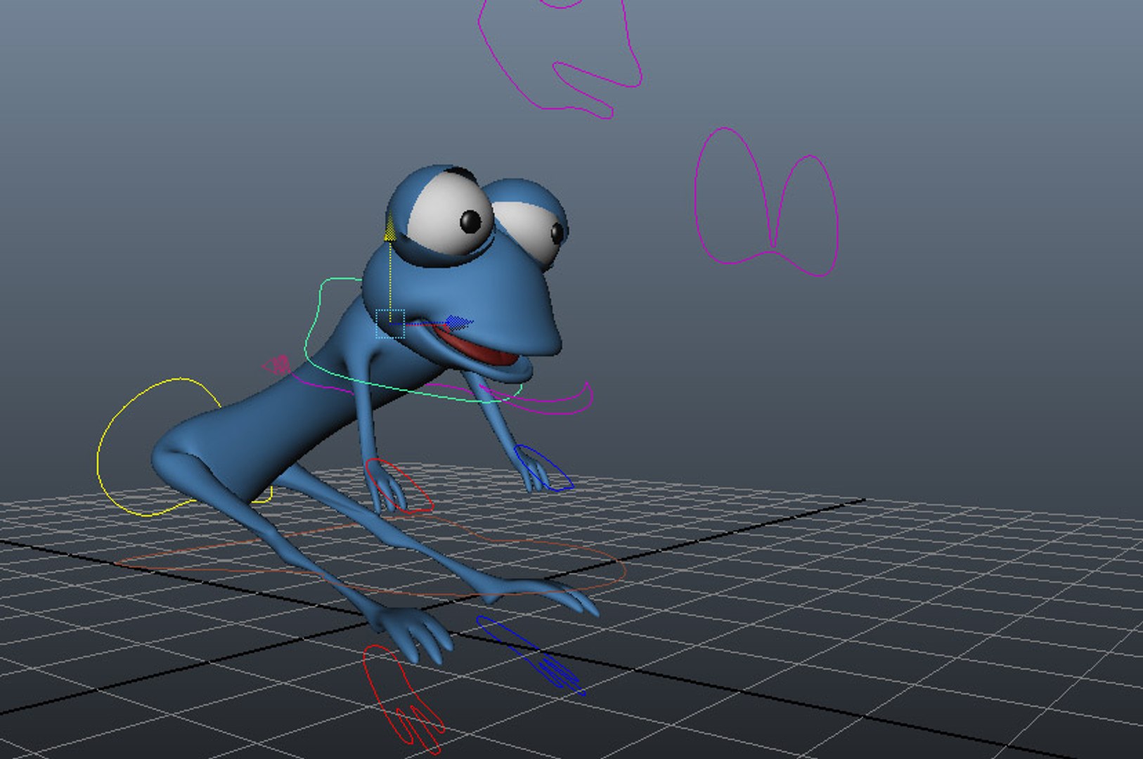 3d Frog Character Model