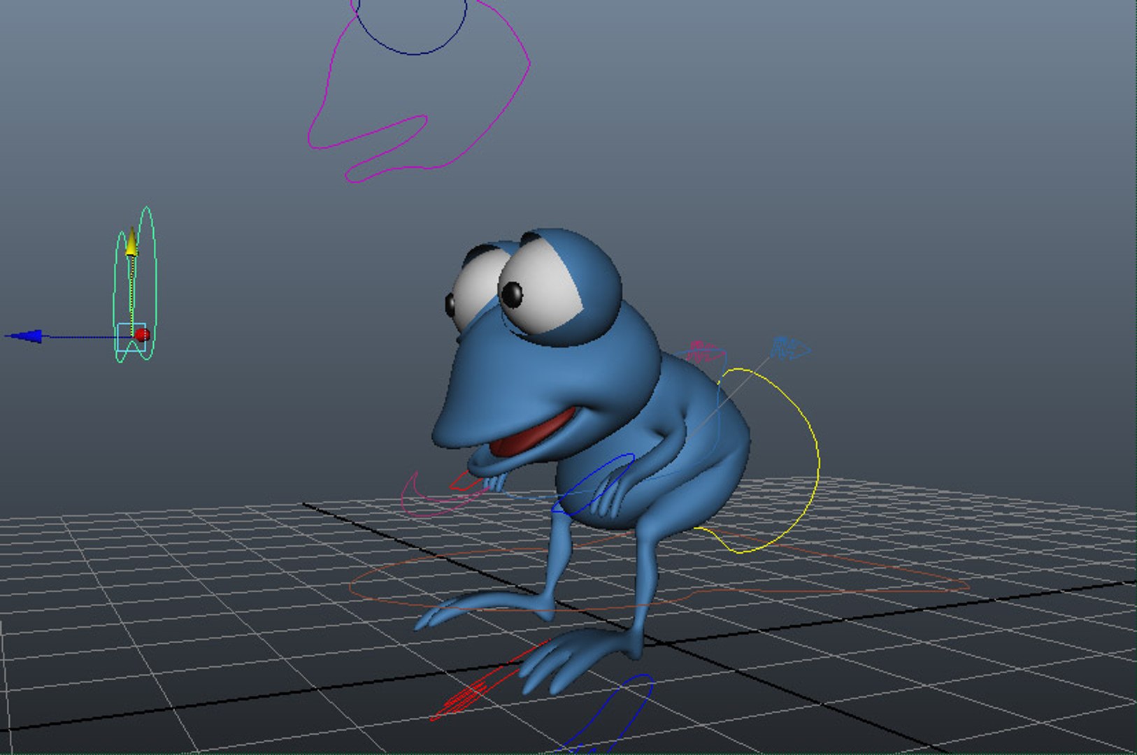 3d Frog Character Model
