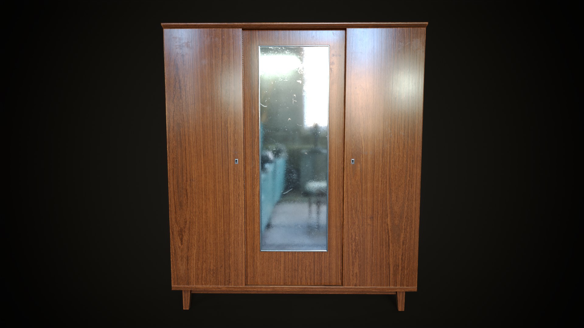 Old Vintage Wardrobe Model - TurboSquid 2043641