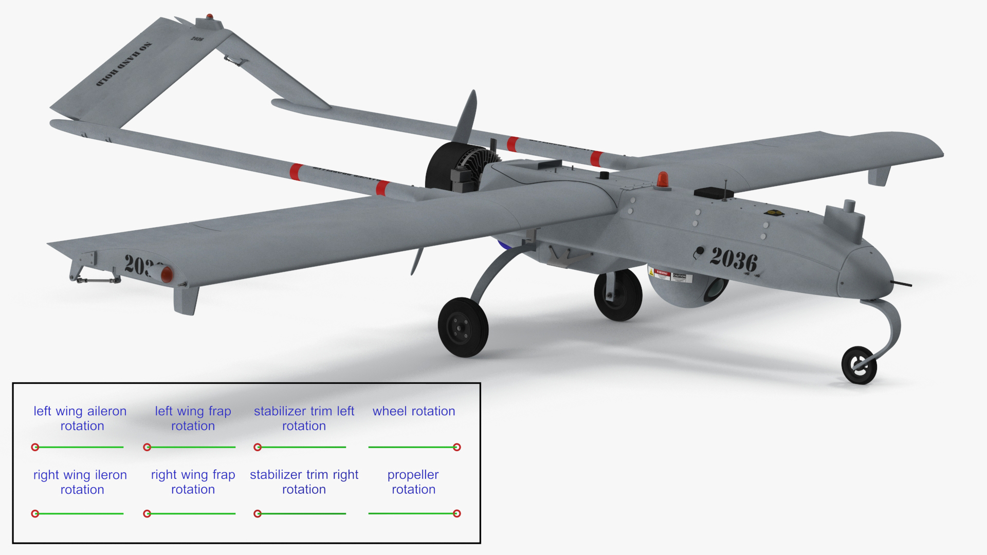 Unmanned Aerial Vehicle UAV Drone AAI RQ 7 Shadow Rigged Model ...
