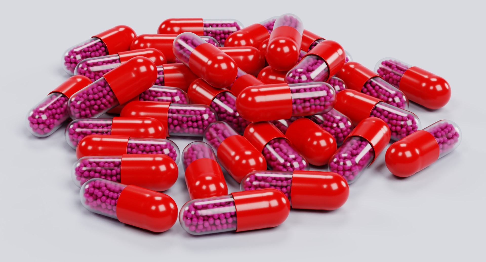 3D pile pills 5 model - TurboSquid 1271782