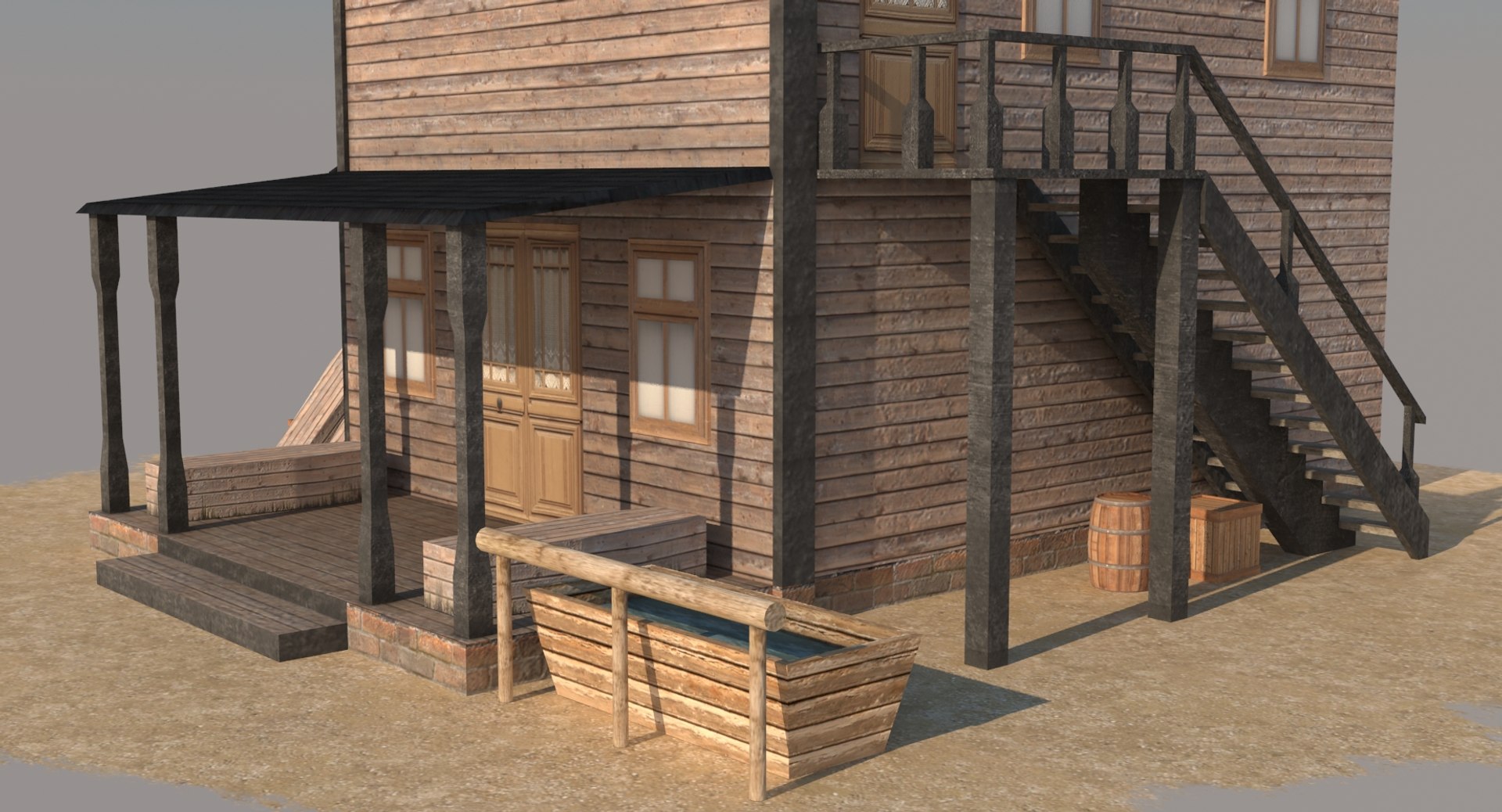 Wild West Undertaker 3 3d Max