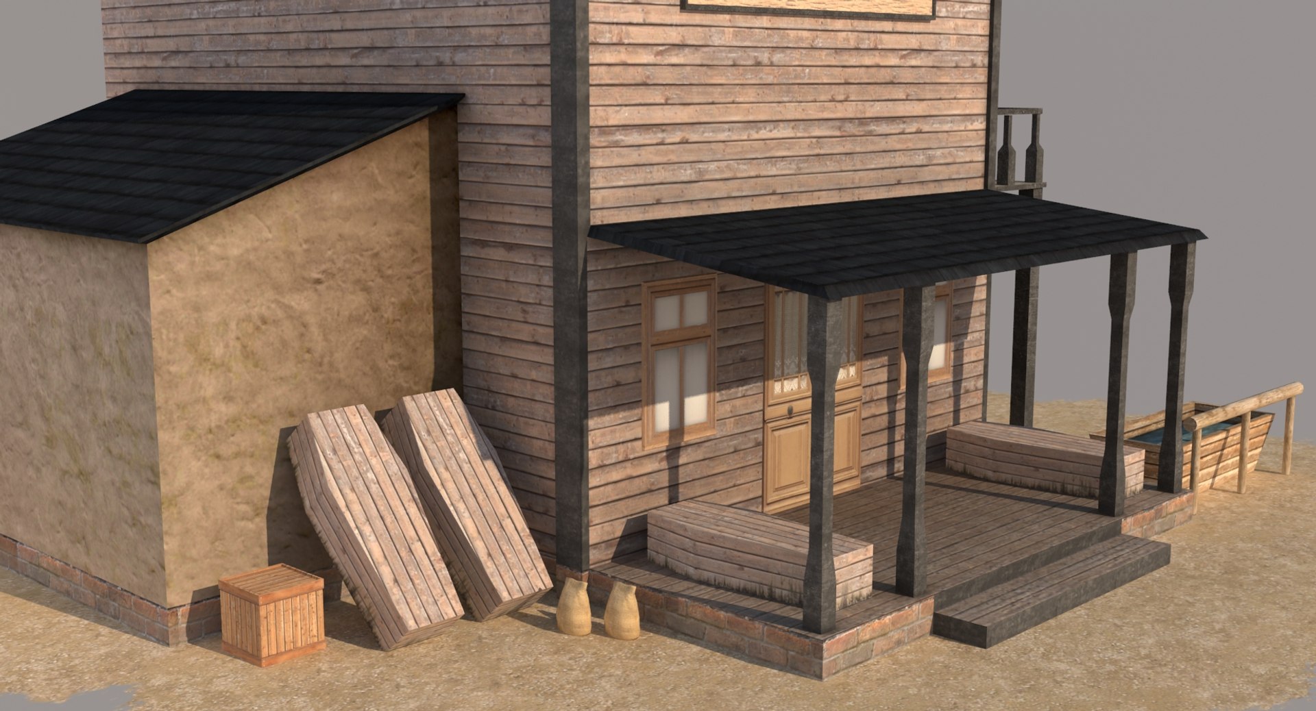 Wild West Undertaker 3 3d Max