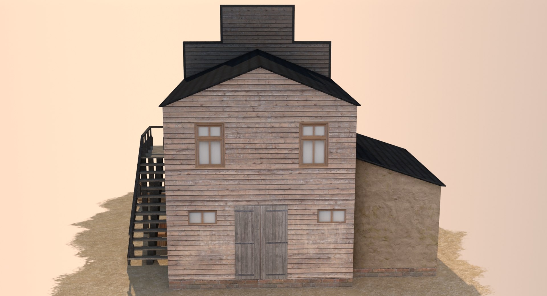 Wild West Undertaker 3 3d Max