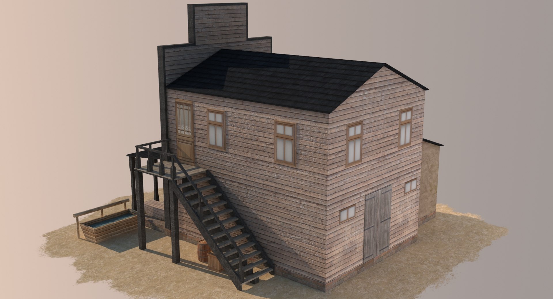 Wild West Undertaker 3 3d Max