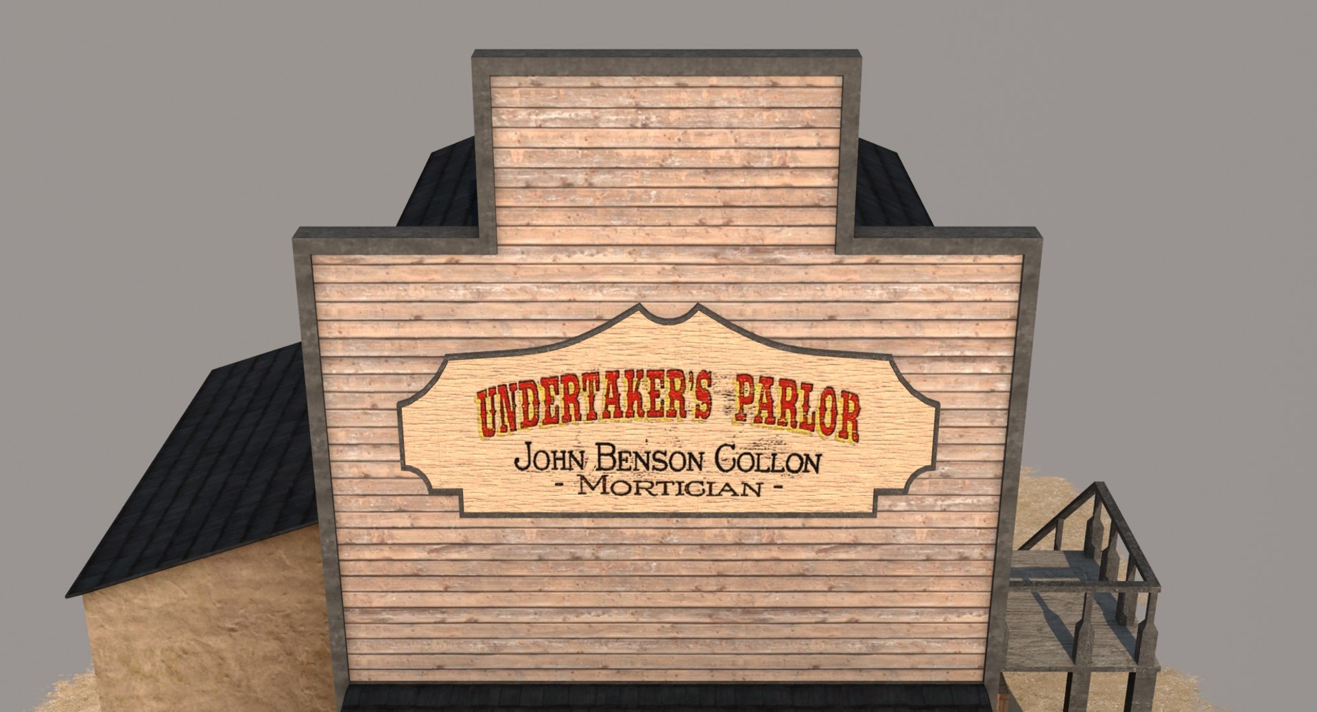 Wild West Undertaker 3 3d Max